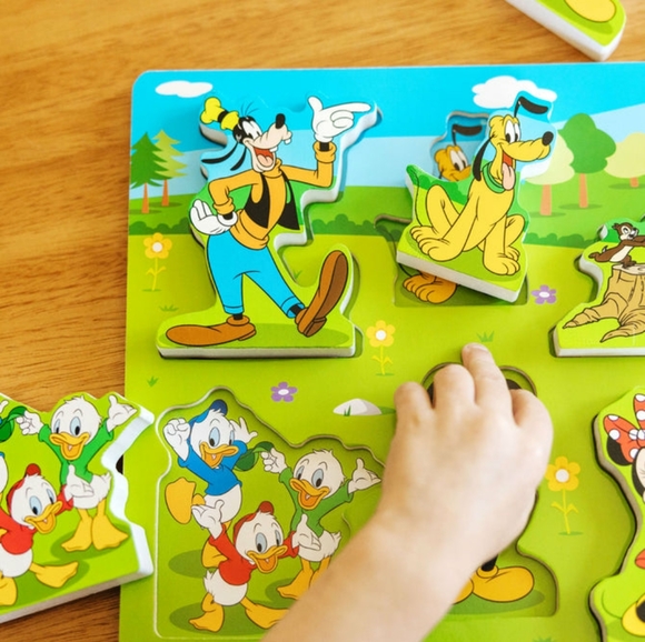 Melissa & Doug | Toys | Melissa Doug Disney Mickey Mouse Wooden Chunky ...